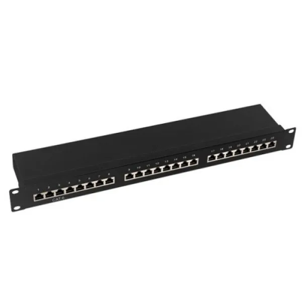 Patch panel OWIRE 19"/1U Cat6A/FTP/24 port