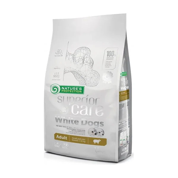 Nature’s Protection Superior Care granule za odrasle pse bele dlake malih rasa, jagnjetina