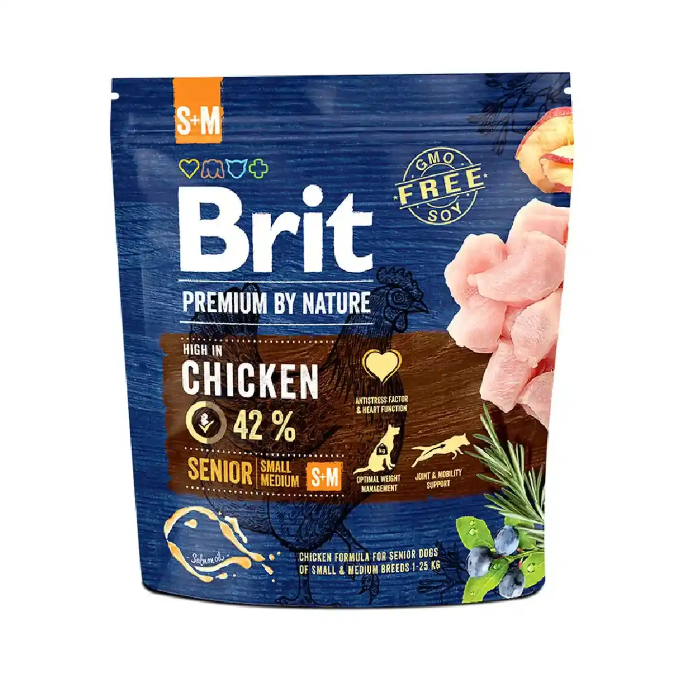 Brit Premium by Nature hrana za starije pse malih i srednjih rasa, piletina