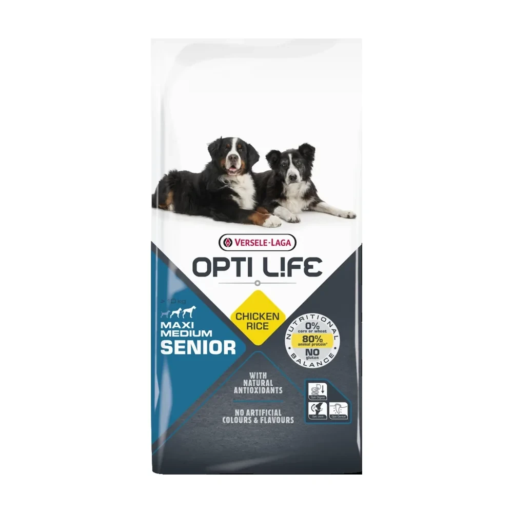 Versele-Laga Opti Life Senior Medium & Maxi hrana za starije pse srednjih i velikih rasa, piletina