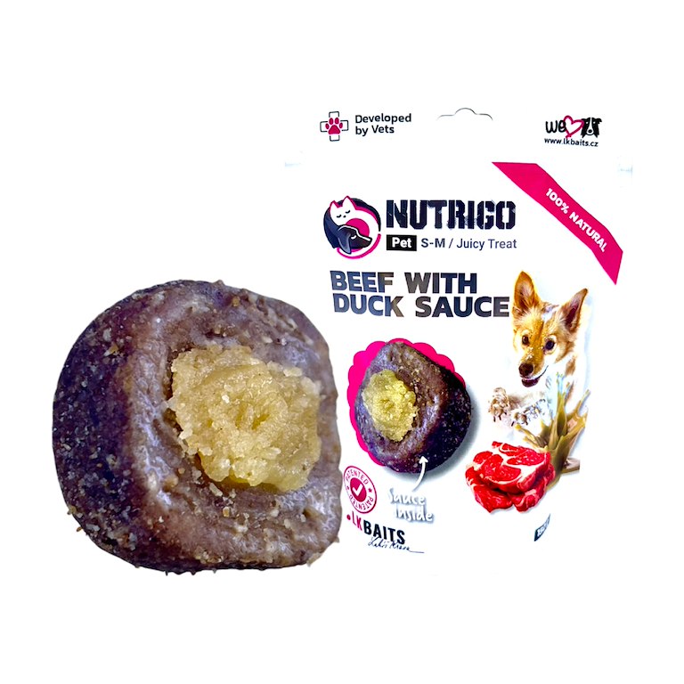 LK Baits NUTRIGO mekana poslastica za pse, govedina i pačetina