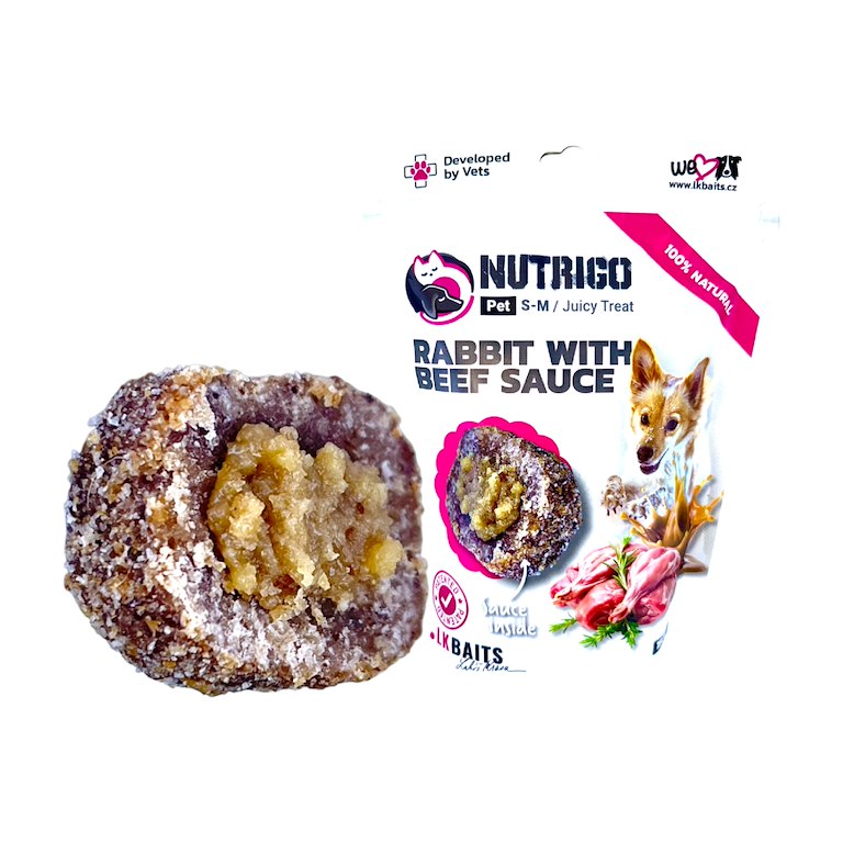 LK Baits NUTRIGO mekana poslastica za pse, zečetina i govedina
