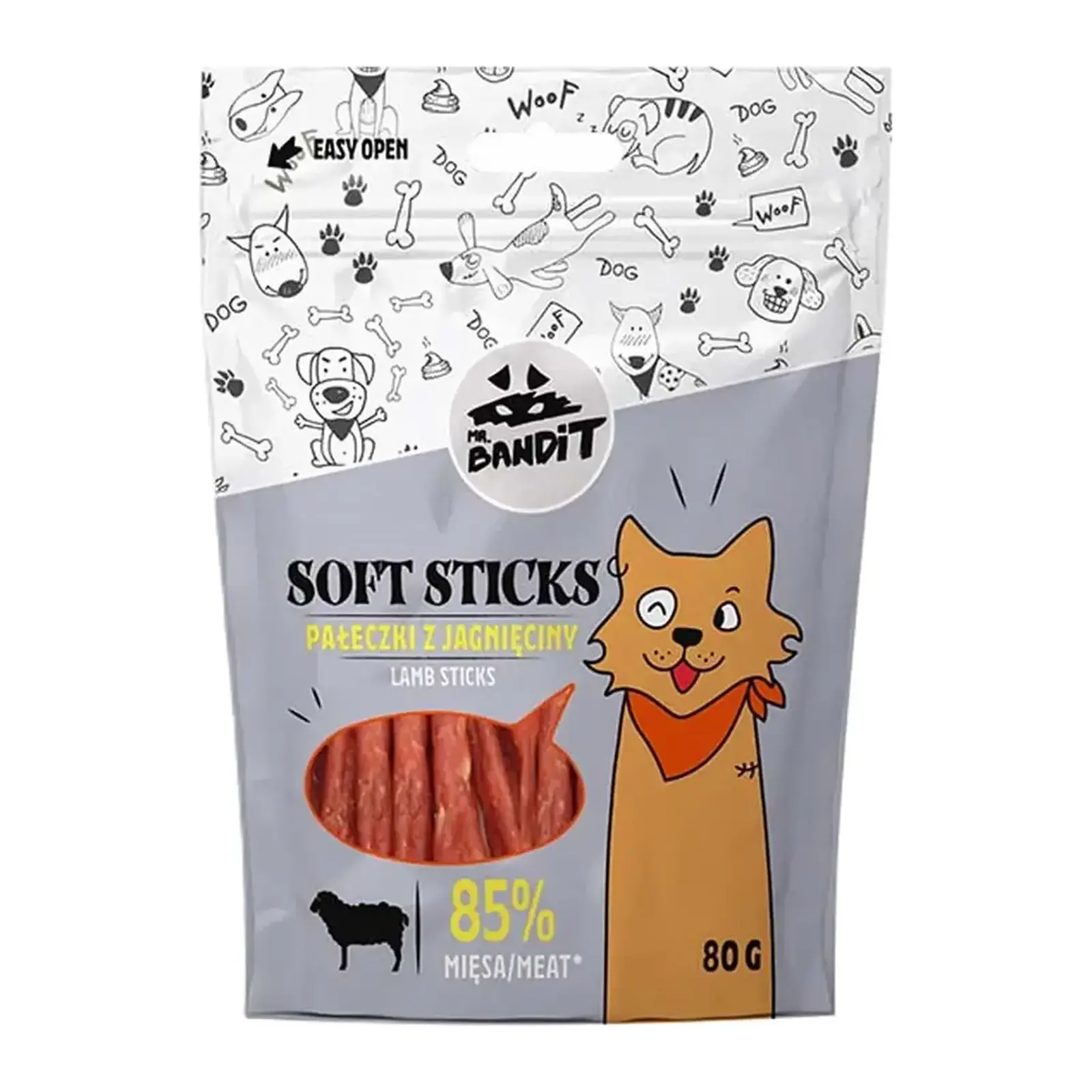 Mr. Bandit Soft Sticks mekana poslastica za pse, jagnjetina — trening