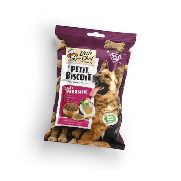 Little Chef Petit biskvit za pse, antiparazit — biljna formula protiv nametnika