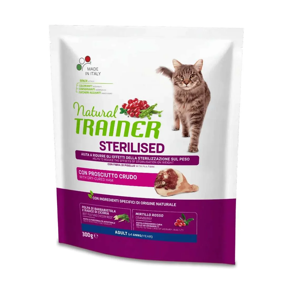 Trainer Natural granule za sterilisane odrasle mačke, pršuta