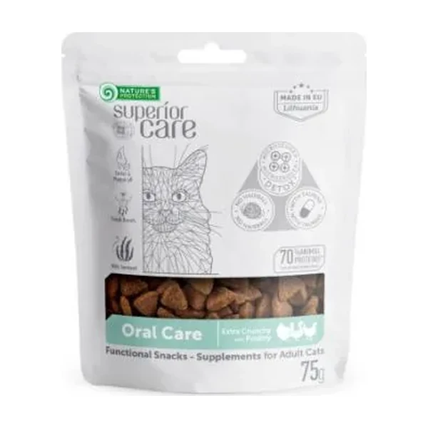 Nature’s Protection Superior Care dentalne poslastice za mačke — oralna nega, živina