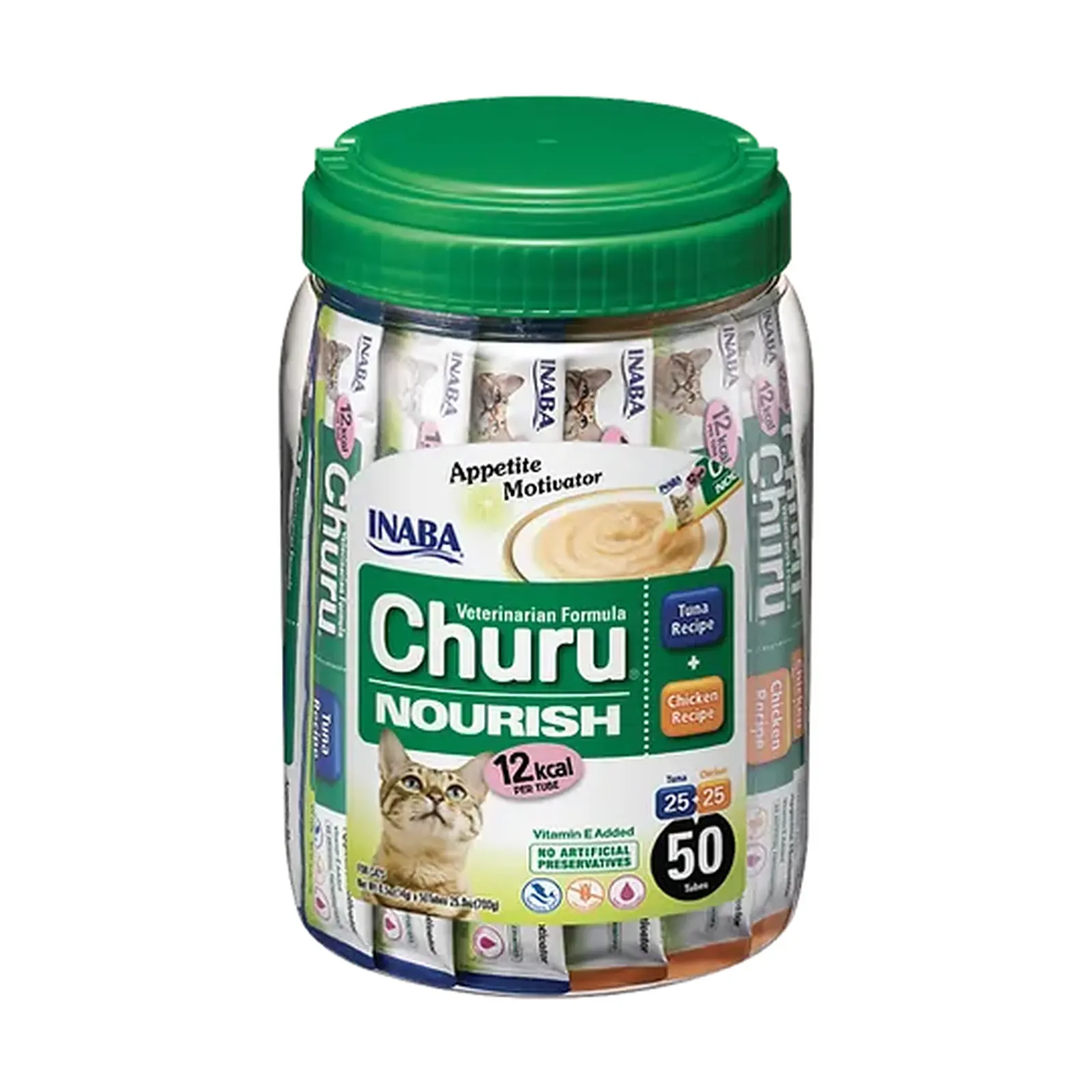 INABA Churu NOURISH kremasta poslastica za mačke, tuna i piletina — podrška oporavku