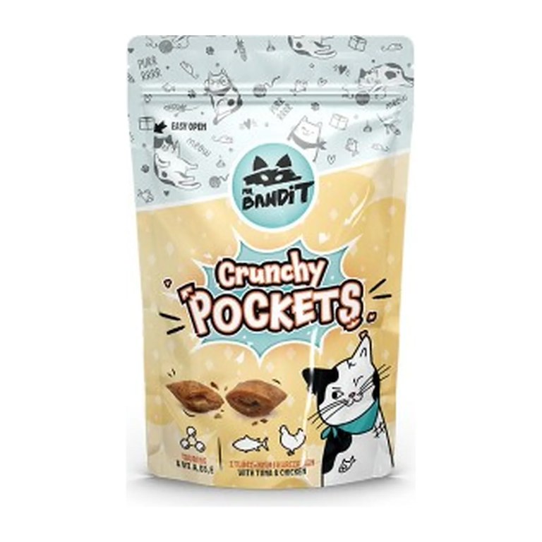 Mr. Bandit Crunchy Pockets hrskava poslastica za mačke, tuna i piletina, 40 g