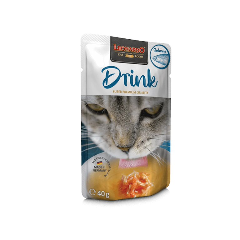 Leonardo Drink kremasta poslastica za mačke, losos — za nagrađivanje