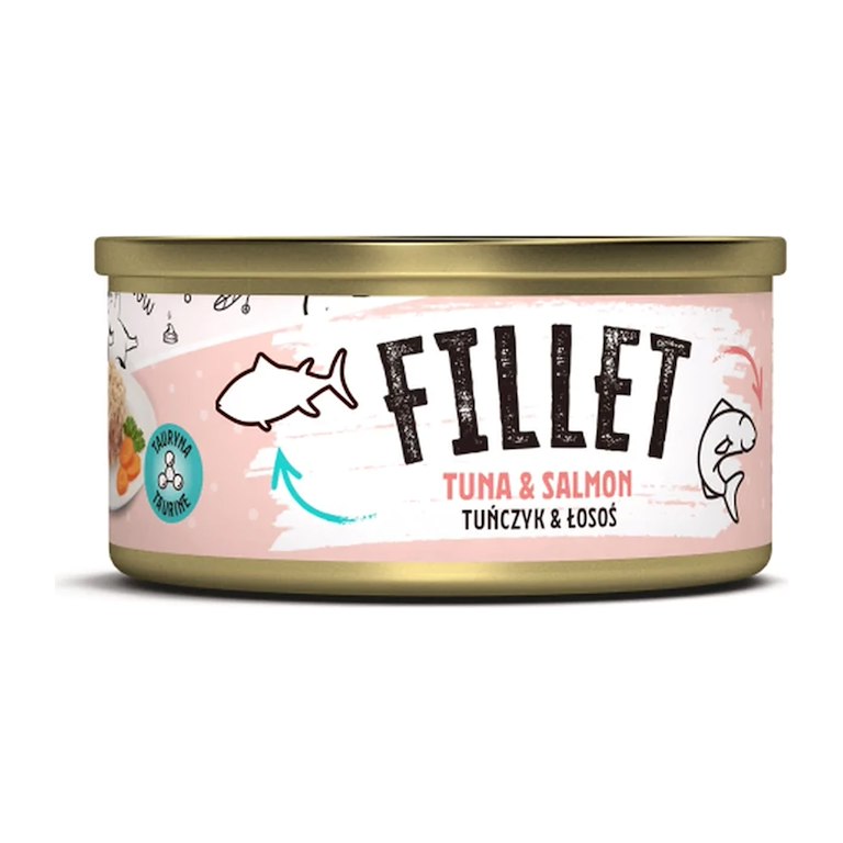 Mr. Bandit Fillet zalogaji za mačke, tuna i losos, 80 g