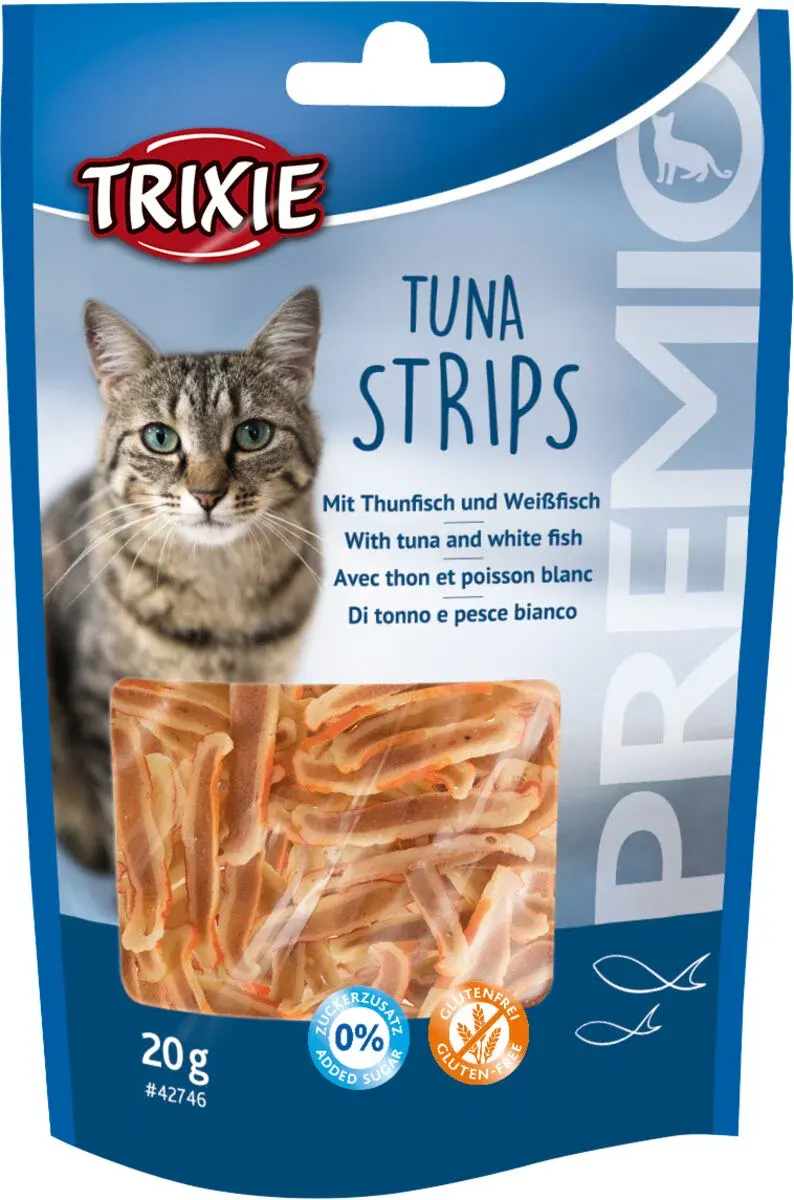 Trixie Premio trakice za mačke sa tunom i belom ribom, 90% ribe