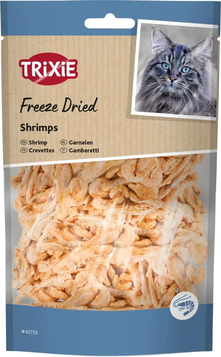 Trixie liofilizovani škampi za mačke, 100% škampi