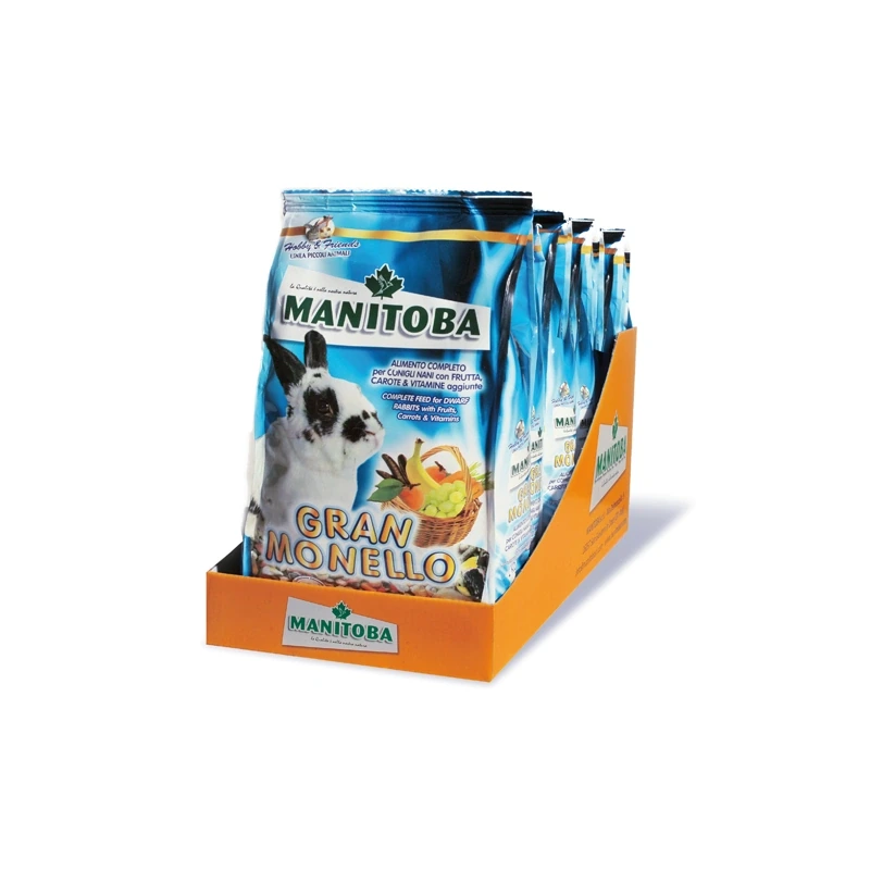 Manitoba Gran Monello mešavina sa povrćem i peletama za kuniće — svakodnevna ishrana