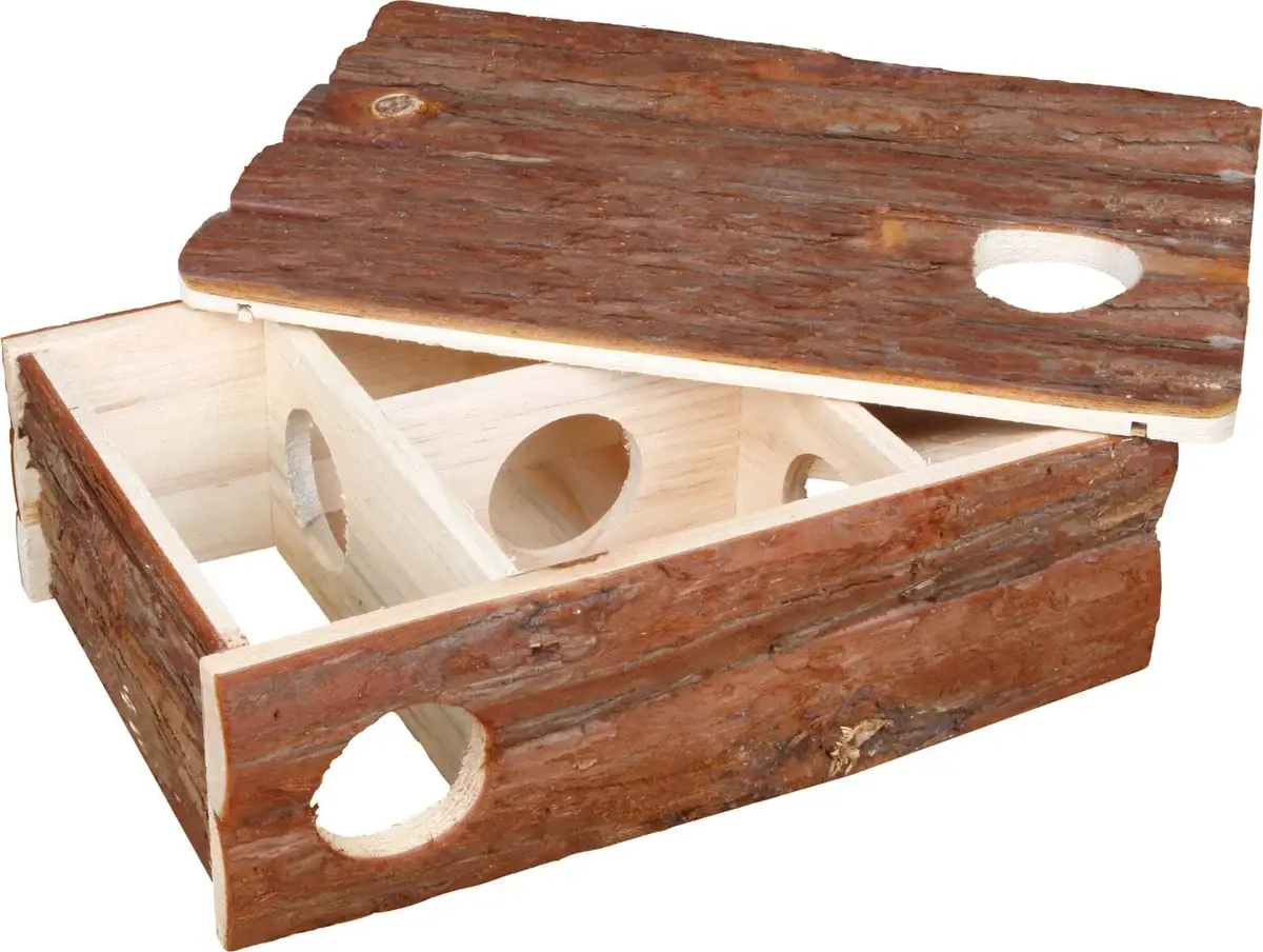 Trixie drvena kućica lavirint Leif sa četiri komore, 35 × 11 × 25 cm