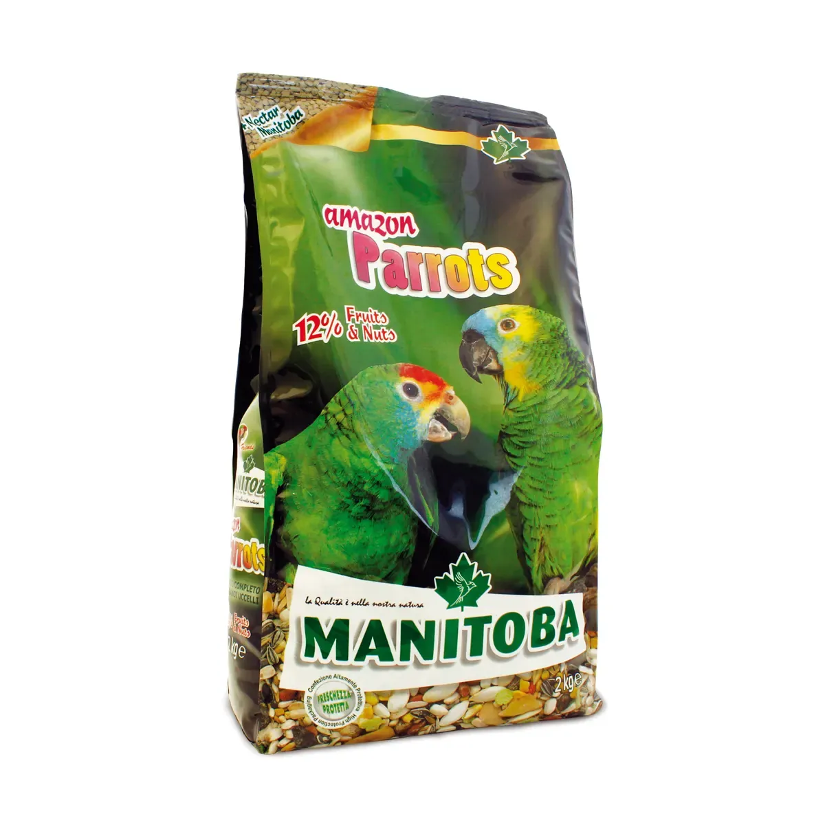 Manitoba Amazon Parrots mešavina sa dvanaest odsto voća za amazonske papagaje — svakodnevna ishrana