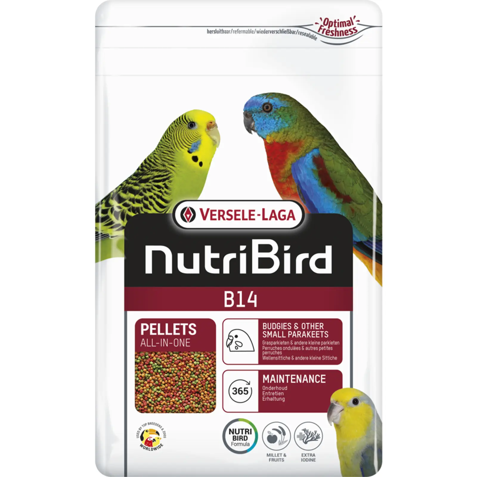 Versele-Laga NutriBird B14 peletirana hrana za papagaje — kompletna dnevna ishrana