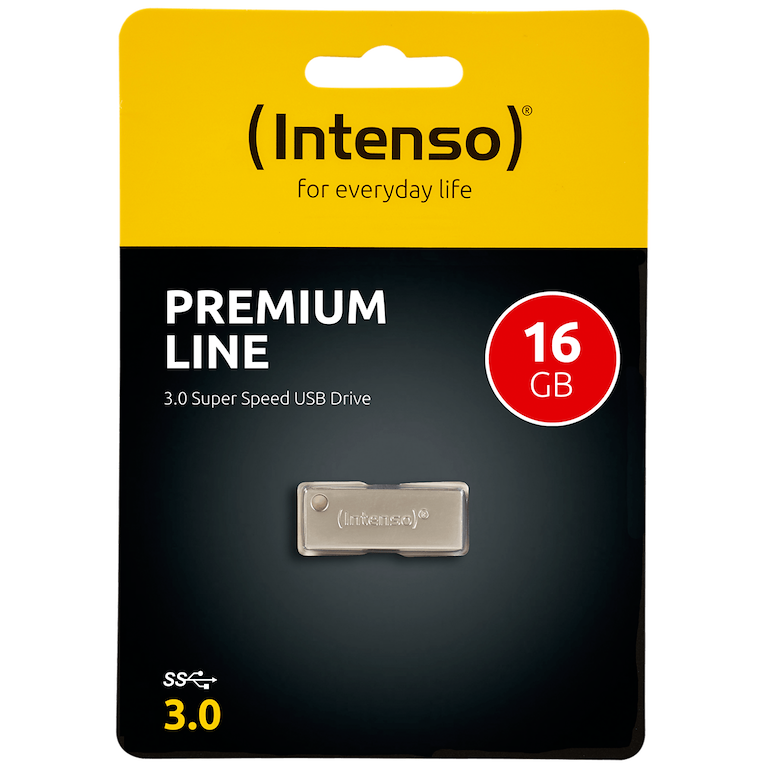 (Intenso) USB Flash 16GB Hi-Speed USB 3.0 up to 100MB/s, Premium Line - USB3.0-16GB/Premium Line