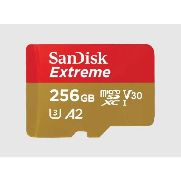 SanDisk SDXC 256GB Extreme micro 190MB/s UHS-I Class10 U3 V30+Ad
