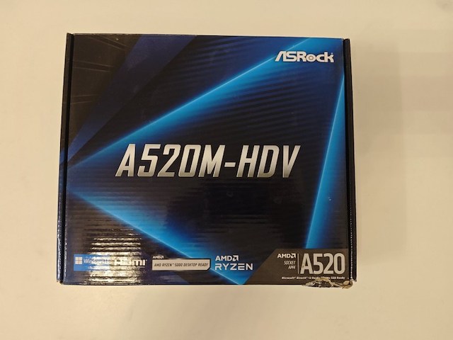 ASRock A520M-HDV matična ploča AM4, nekorišćena