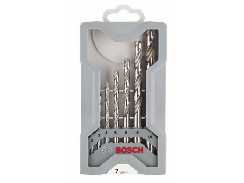 BOSCH 7-delni Mini X-Line set burgija za metal HSS-G, 135° 2608589295, 2; 3; 4; 5; 6; 8; 10 mm