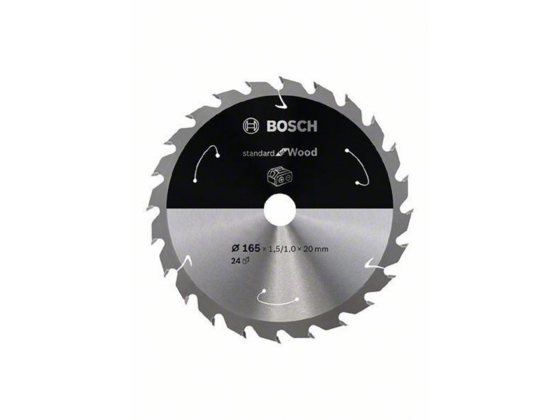 BOSCH List kružne testere za akumulatorske testere 165x20x1.5;1.0x24T