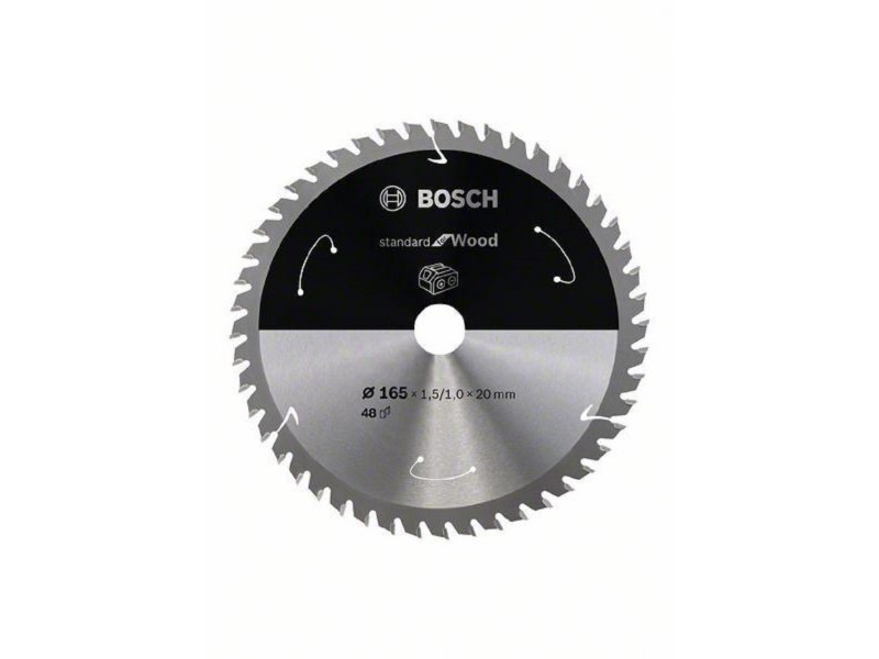 BOSCH List kružne testere za akumulatorske testere 165x20x1.5;1.0x48T