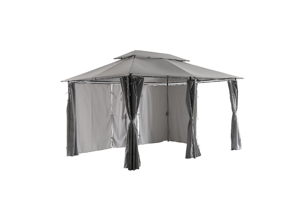 Metalni Gazebo paviljon Belize - sivi