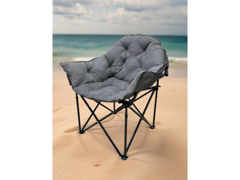 Bolzz Sklopiva stolica za kampovanje RELAX GRAY