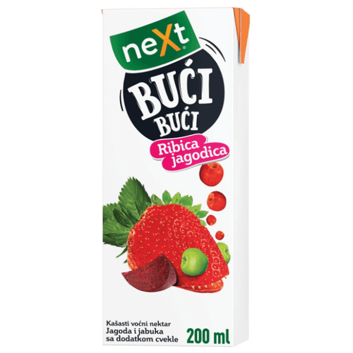 Next BUĆI BUĆI Jagoda,200ml, 24 kom