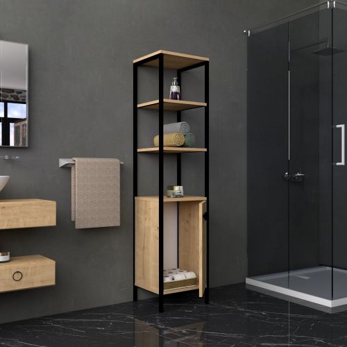Hanah Home ormarić za kupatilo Derin Sapphire Anthracite, 161,8 cm