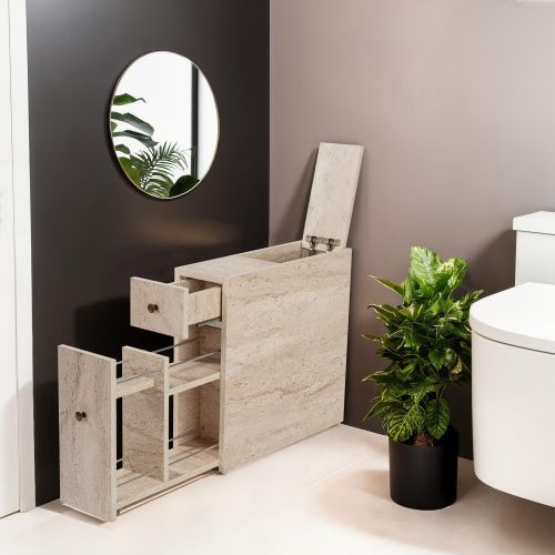 Hanah Home kupatilski ormarić Calencia, 20 cm, travertin