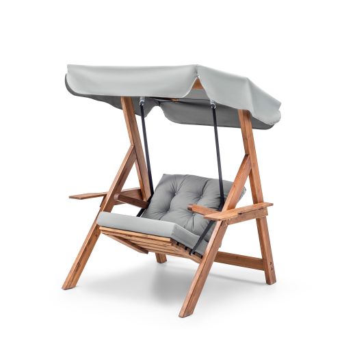 Hanah Home baštenska ljuljaška za jednu osobu Galata Swing S1, 113 cm, siva