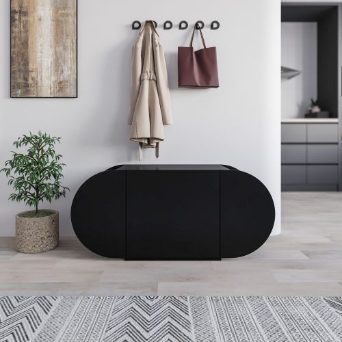 Hanah Home cipelarnik Pozy Shoe Bench, 110 cm, crni
