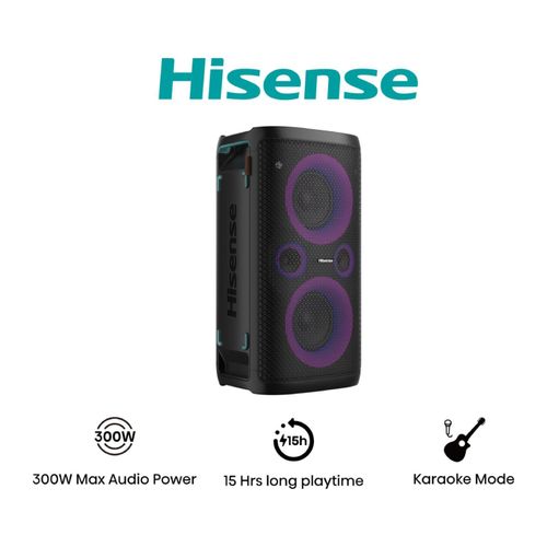 Hisense Party Storm party zvučnik 300 W, Bluetooth 5.0, baterija do 15 h