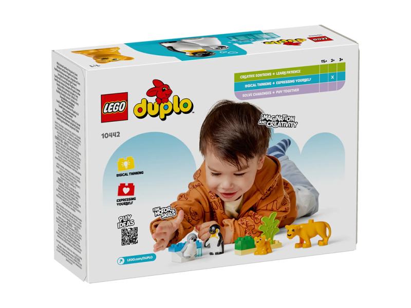 LEGO DUPLO 10442 Porodice divljih životinja: pingvini i lavovi