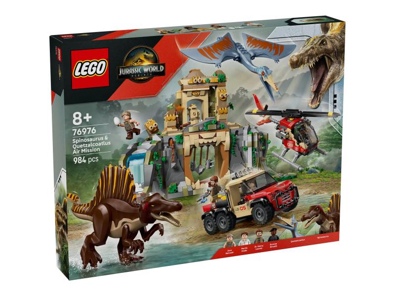 LEGO 76976 Vazdušna misija sa spinosaurusom i kvecalkoatlusom