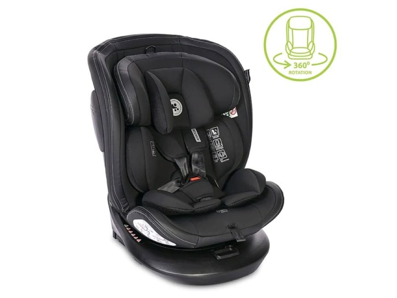 LORELLI BERTONI Autosedište Aviator I-Size Isofix 40-150cm Black Jasper
