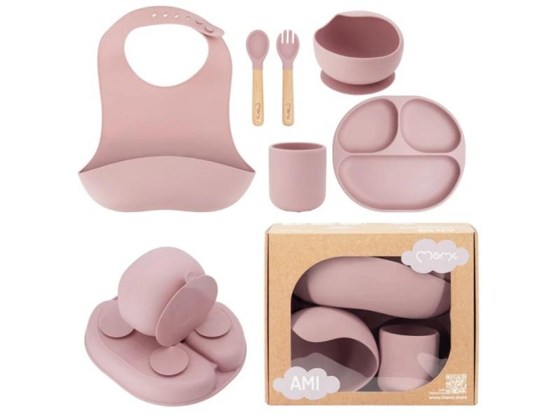MoMi MoMi set za hranjenje Ami Pink