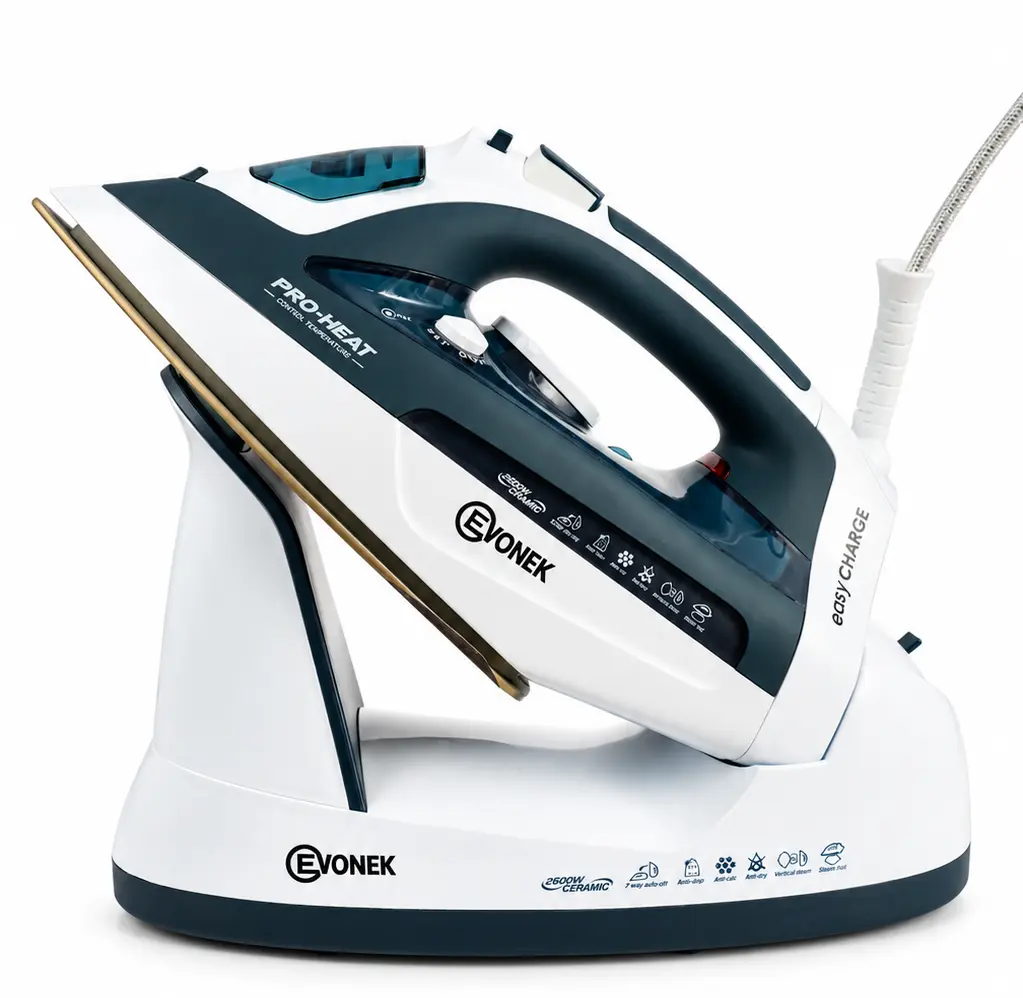Evonek Bezična parna stanica STEAM PRO 2600W, Belo-teget
