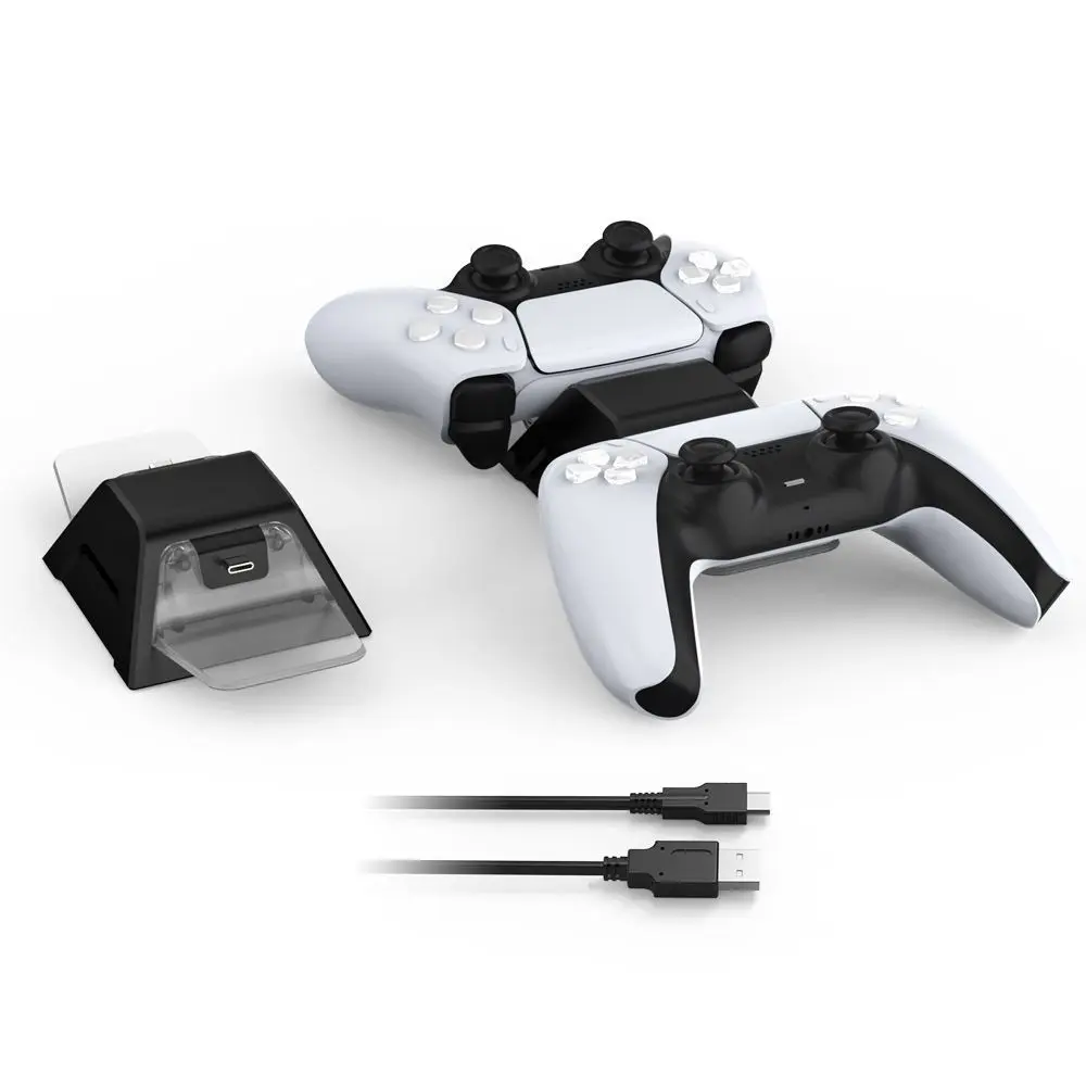 Dobe Punjač za PS5 kontrolere TP5-0528, Dual, Crni