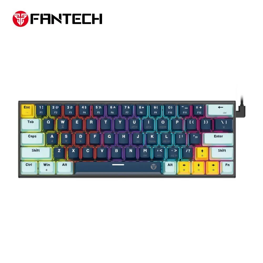 Fantech Gaming tastatura MK811 Atom HE68, Žična, Magnetna, RGB, Bela (Emerald switch)