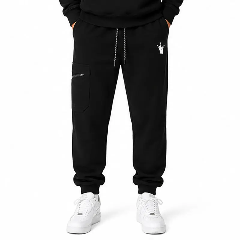 361 Degrees Muški donji deo trenerke Knit Pants Jokić, Crni
