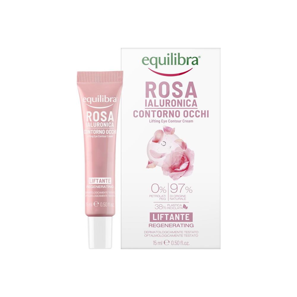Equilibra okoloočna krema sa hyaluronom i ružom 15ml