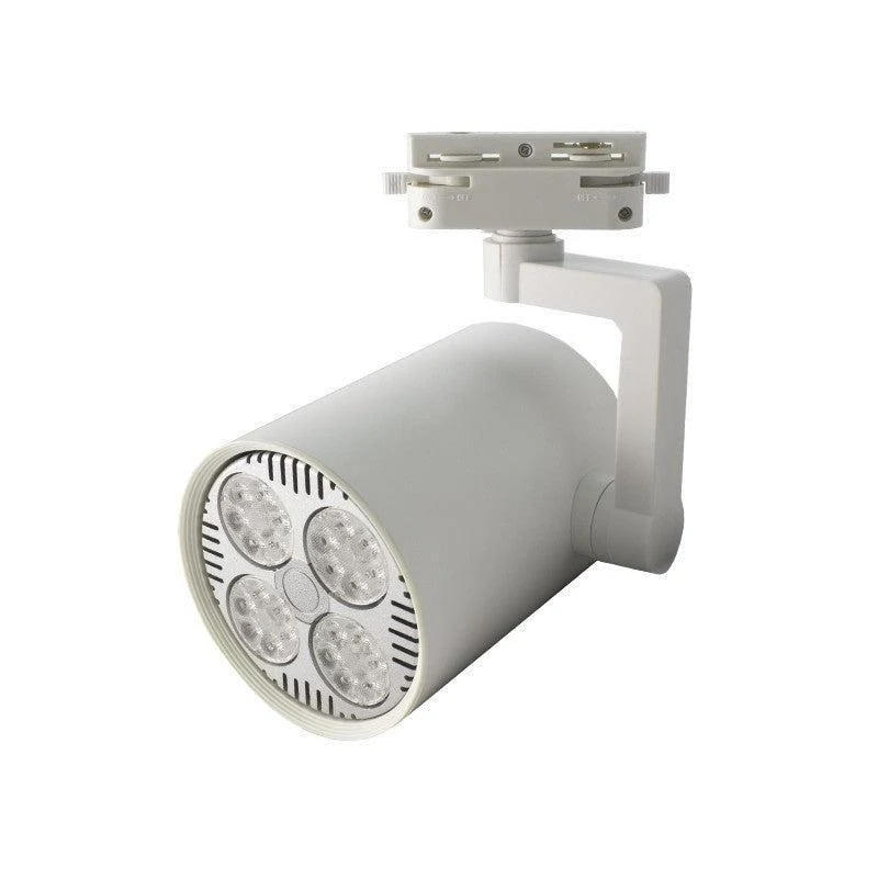 Šinski monofazni reflektor E27 Ø105×140mm — bela