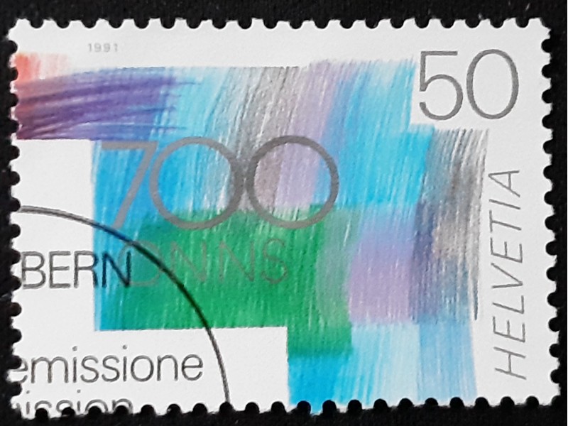 A95 Švajcarska 1991g žig