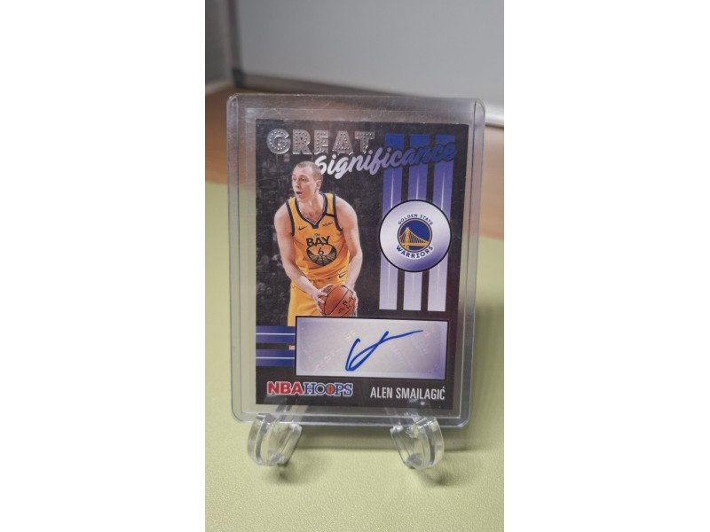 Panini Hoops Alen Smailagic POTPIS Partizan GSW
