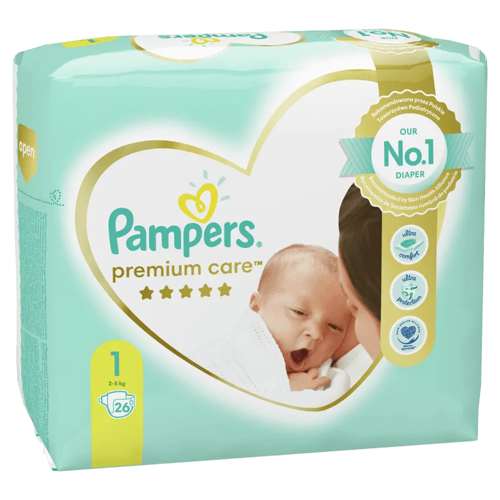 Pampers Pelene Premium Care 1, SMP, 2-5 kg, 26/1