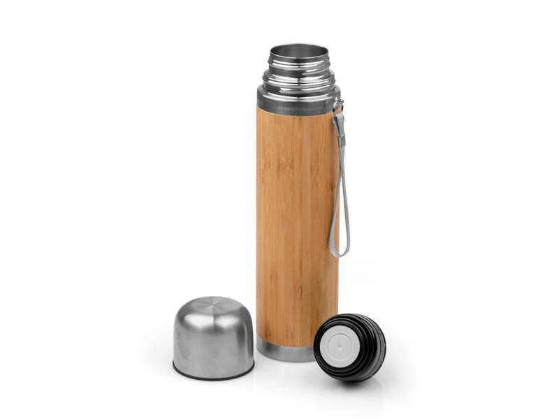 JOLLY
Metalni termos sa presvlakom od bambusa, 500 ml