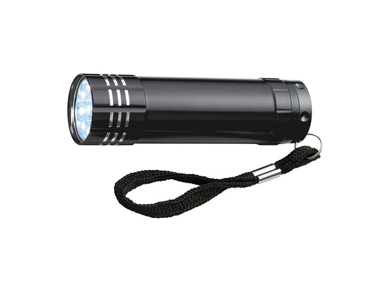 LIGHT
            Metalna baterijska lampa, 9 LED dioda