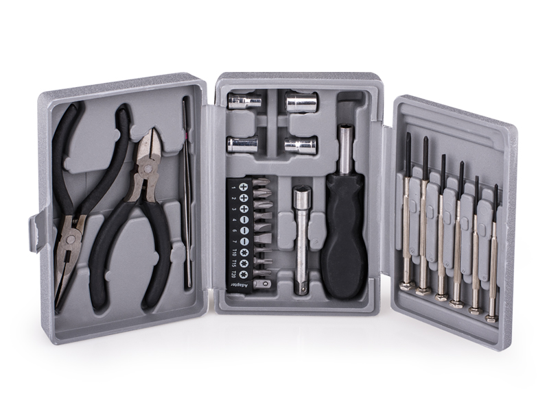 TOOLER
            Set višenamenskih alata sa 23 elementa u plastičnoj futroli